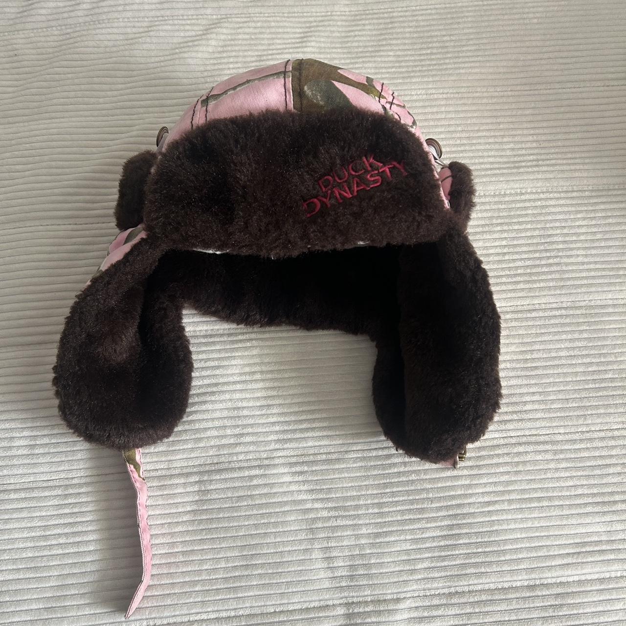 REALTREE PINK TRAPPER HAT USHANKA condition - brand... - Depop