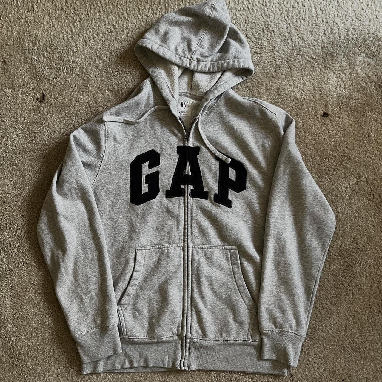 Grey Gap zip-up sized medium open to offers :) - Depop