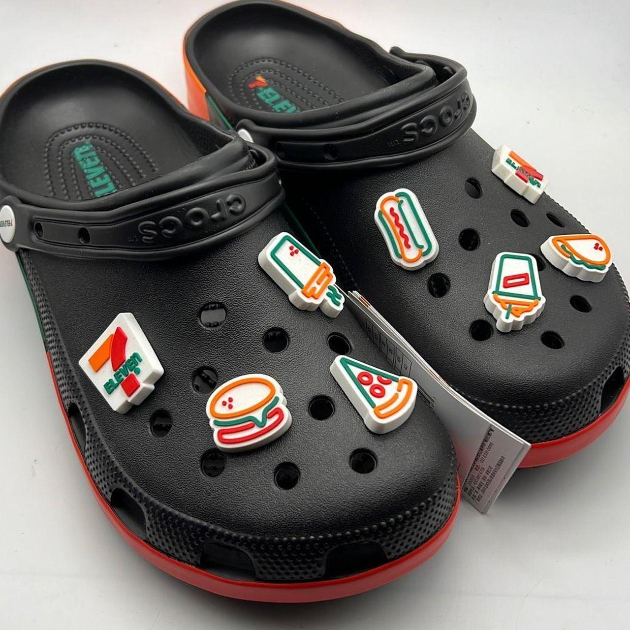 Crocs x 7-Eleven Classic Clog Black - Size 11 M... | Depop
