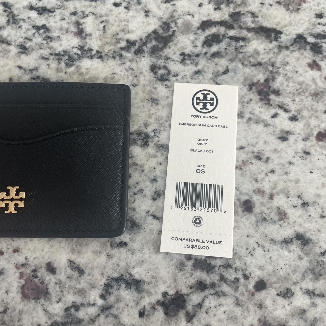 Authentic Tory Burch card wallet Leather Middle open... - Depop