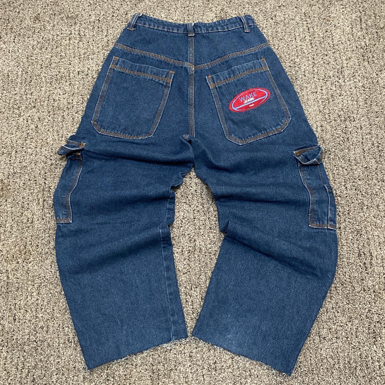 Y2K Jnco style baggy jeans// Wake jeans// Never seen... - Depop