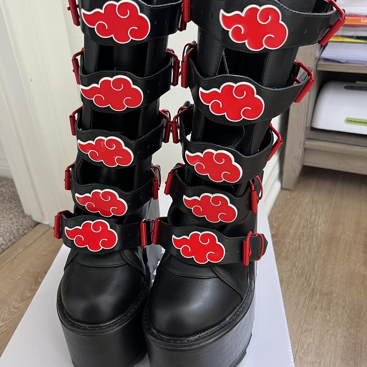 NEW Size 8 YRU Shoes Naruto Dune Akatsuki Platform... - Depop