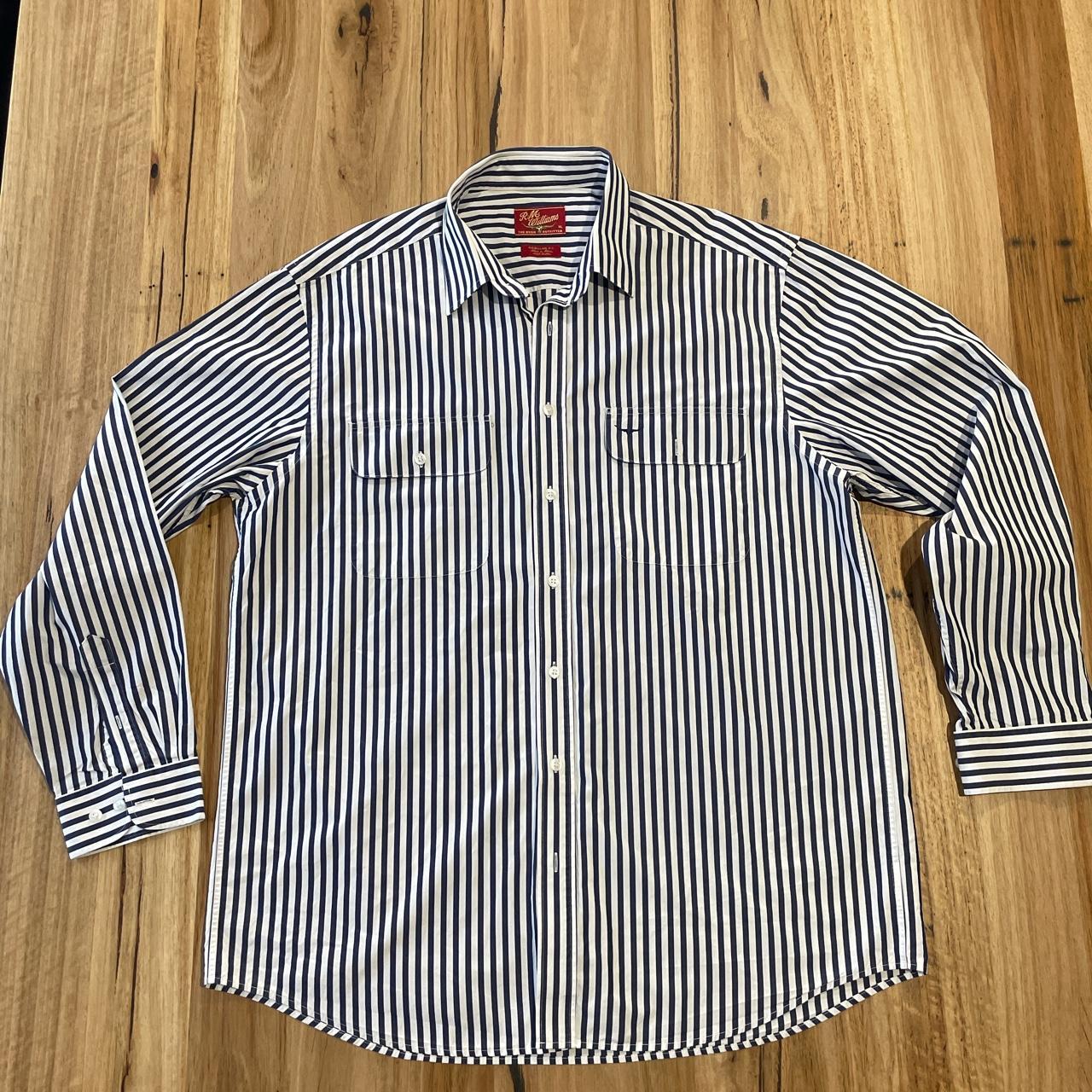 RM Williams regular fit striped shirt Tagged XL... - Depop
