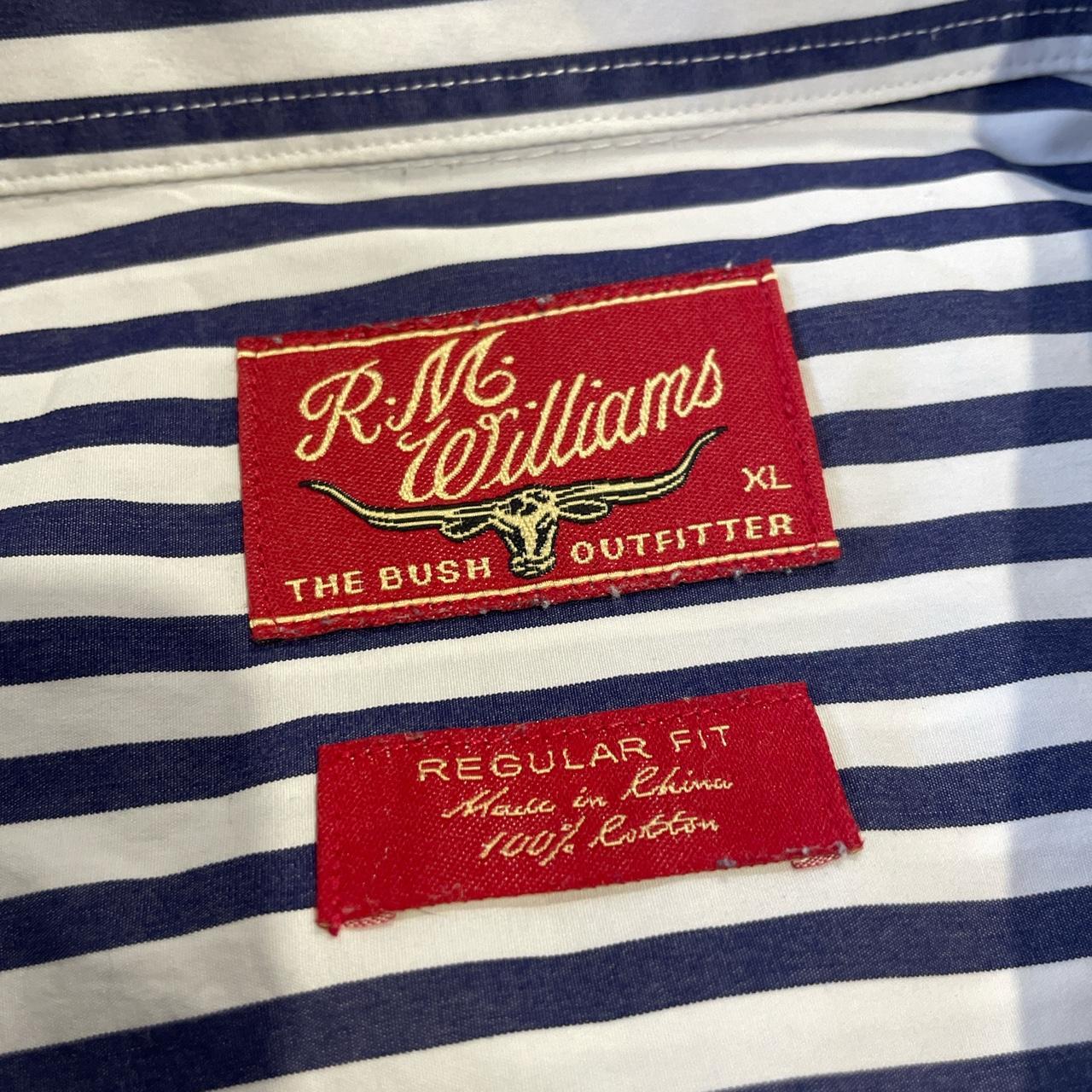RM Williams regular fit striped shirt Tagged XL... - Depop