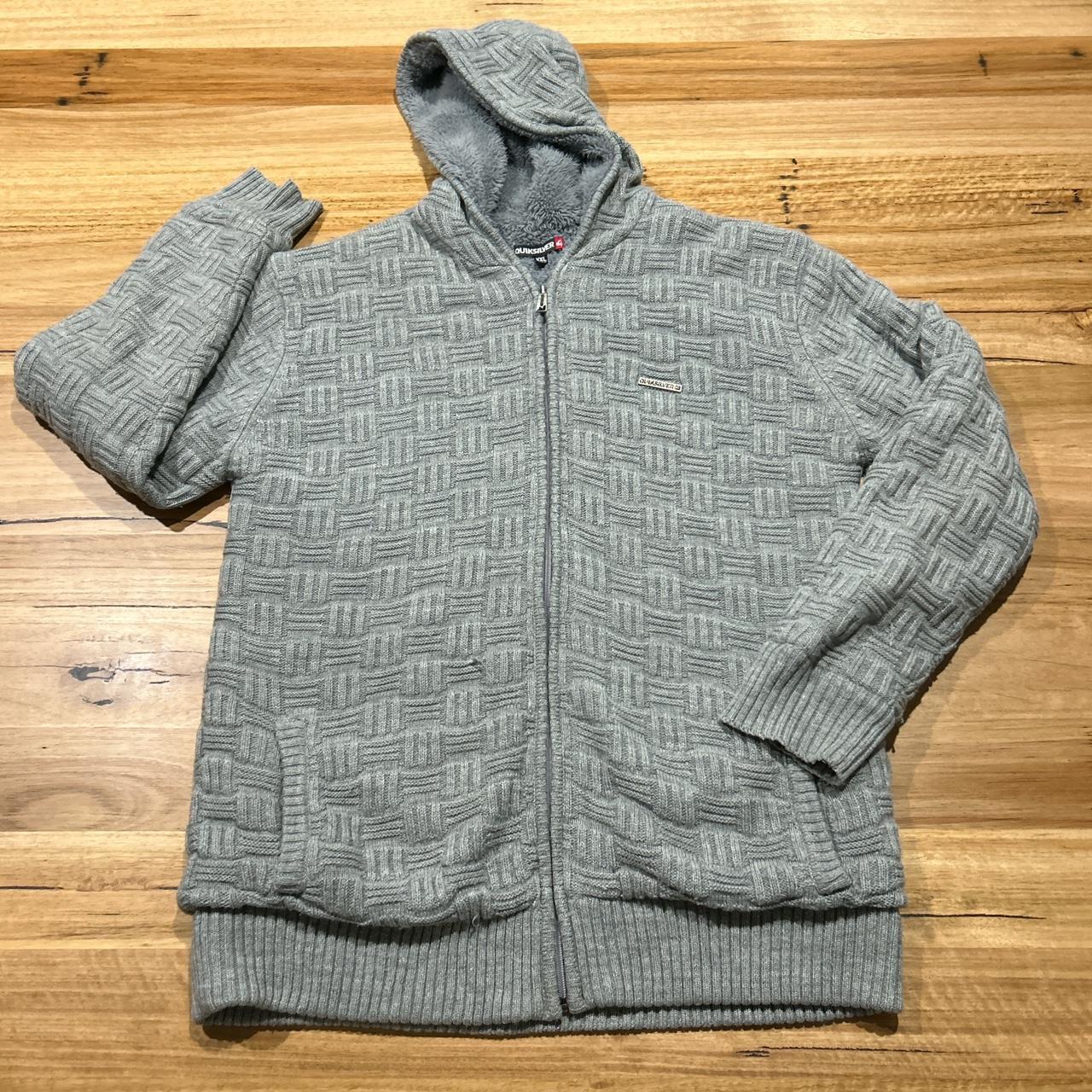 Vintage Y2K Quicksilver Zip Up Hoodie Jumper... - Depop