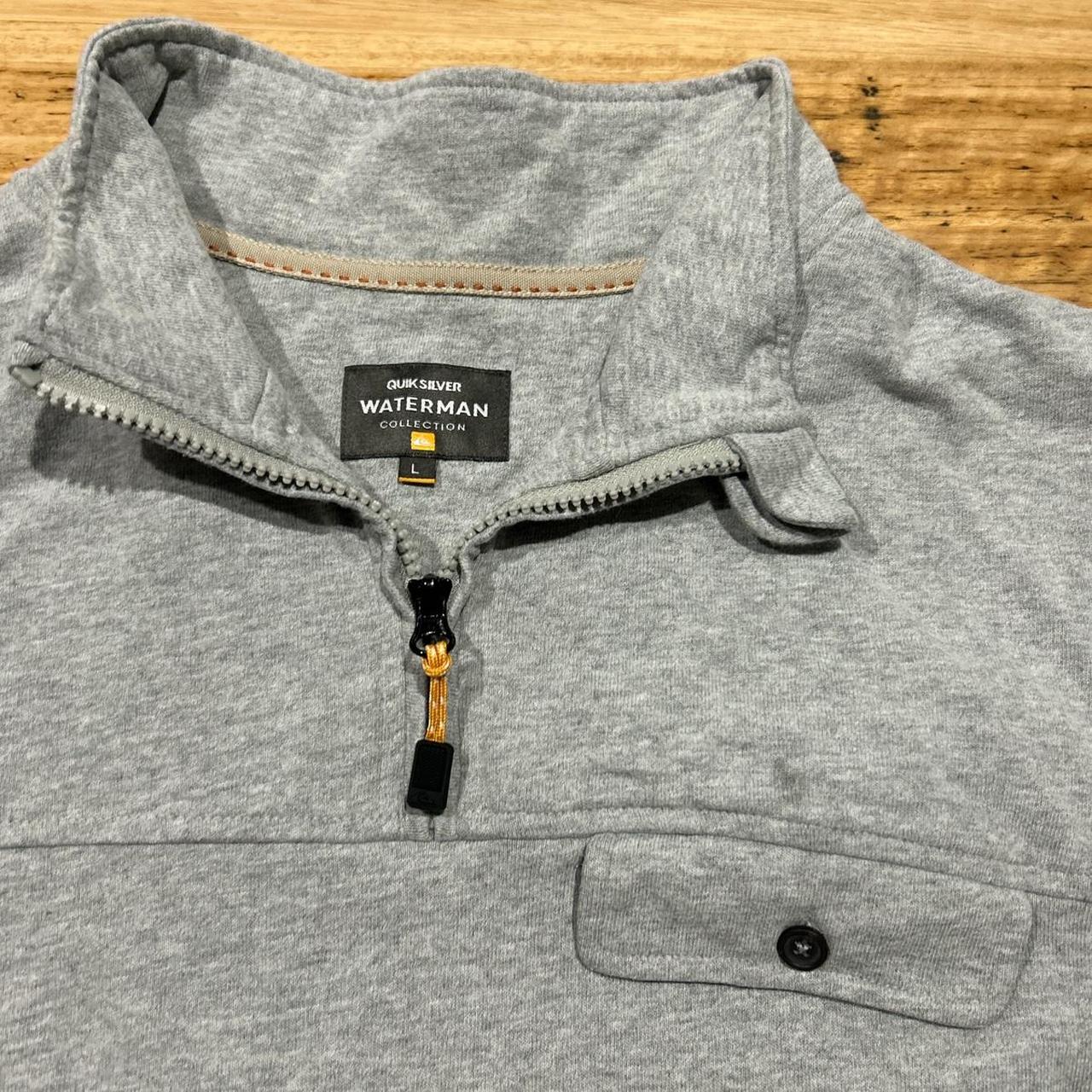 Quicksilver Waterman 1/4 Zip Jumper Tagged L... - Depop