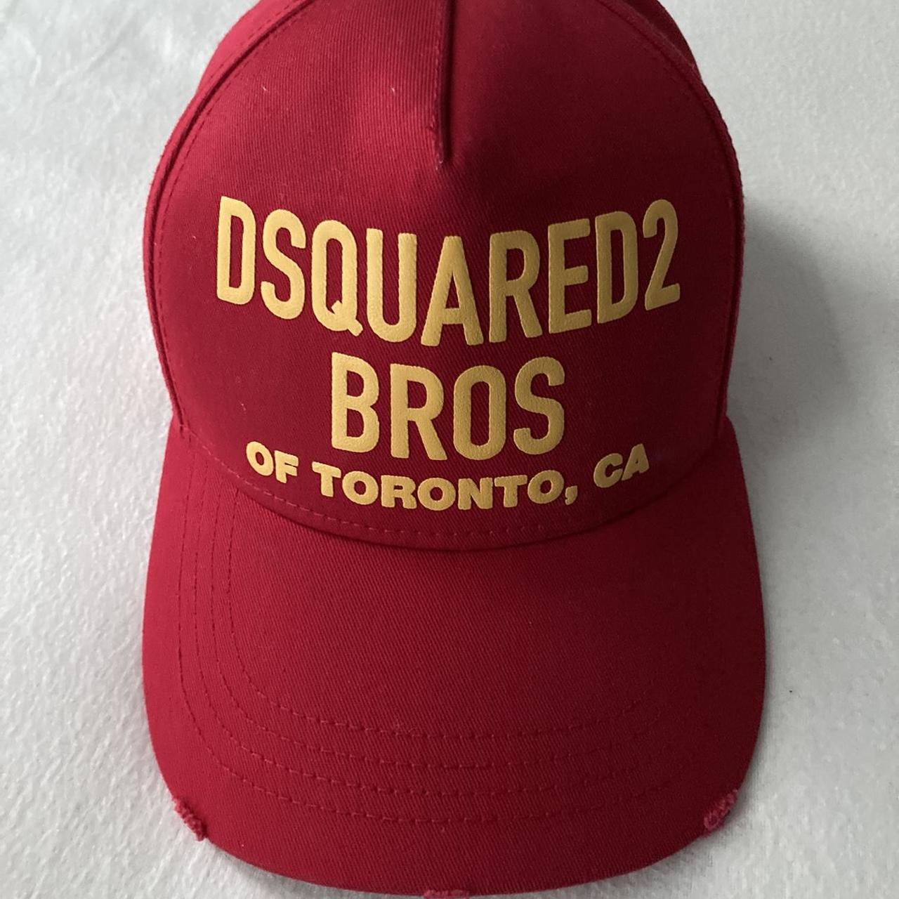 Dsquared2 red cap, hardly ever worn, great... - Depop