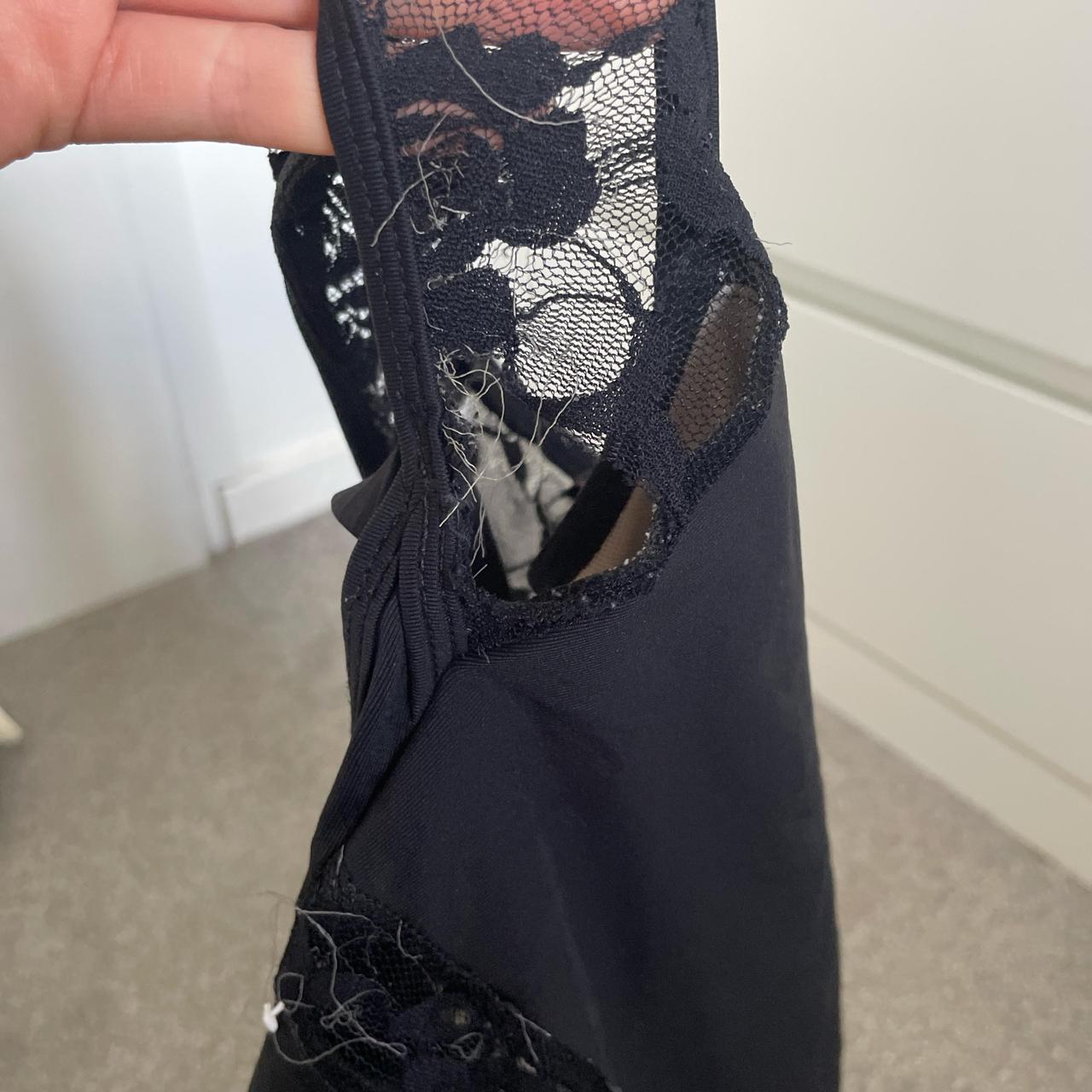 Medium black dance laced leotard Fraying a bit in... - Depop