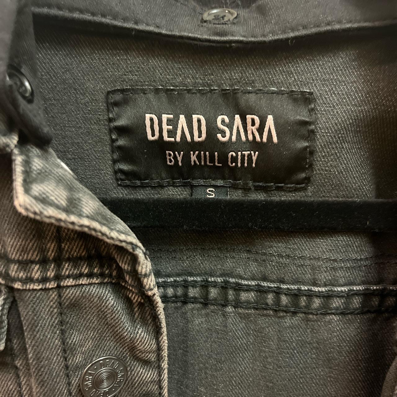 RARE Dead Sara hooded denim jacket by Kill City in... - Depop