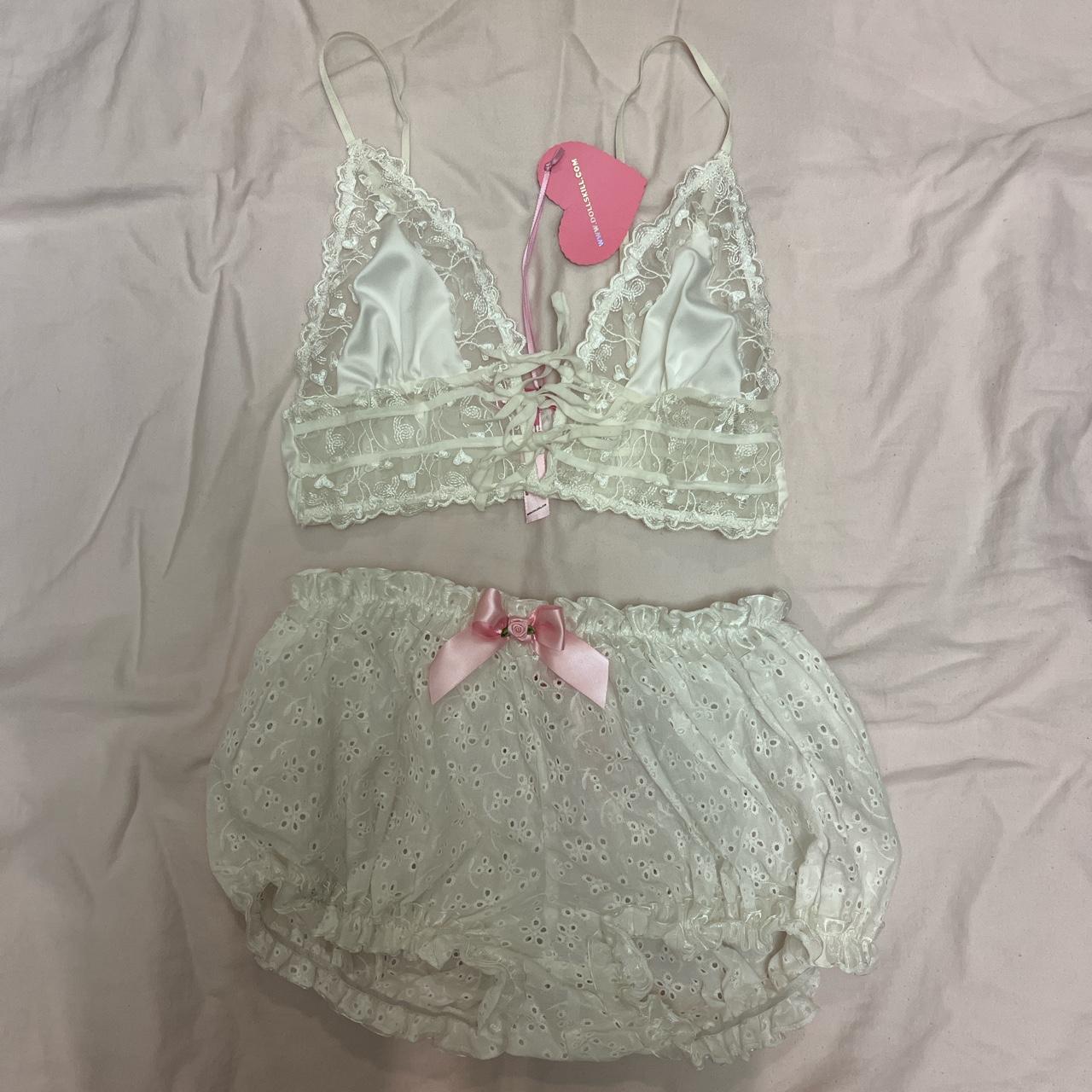 SOLD OUT Sugar Thrillz Bra and Bloomer set by Dolls... - Depop