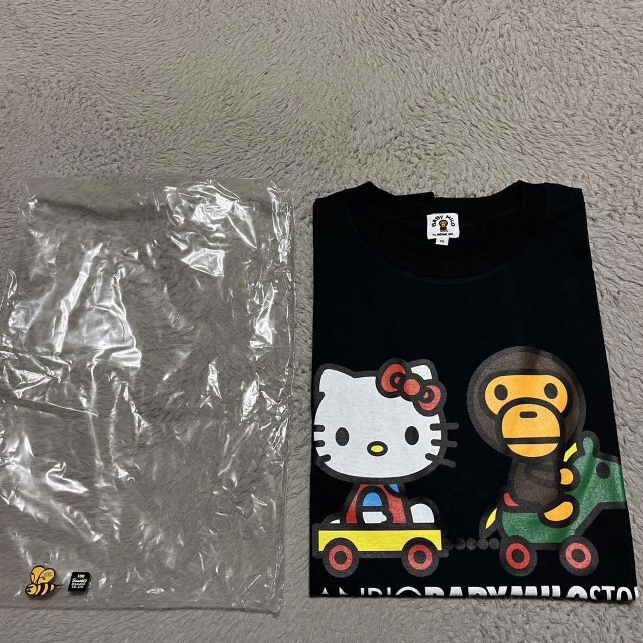 Black BAPE x Hello Kitty tee #streetwear size medium... | Depop