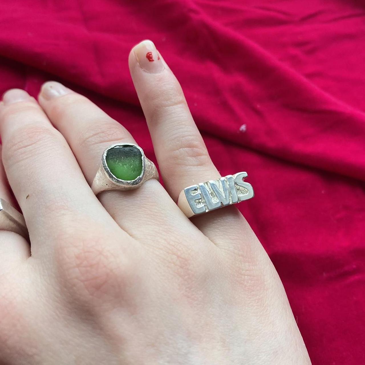 Elvis Presley name bar signet ring I have three... - Depop