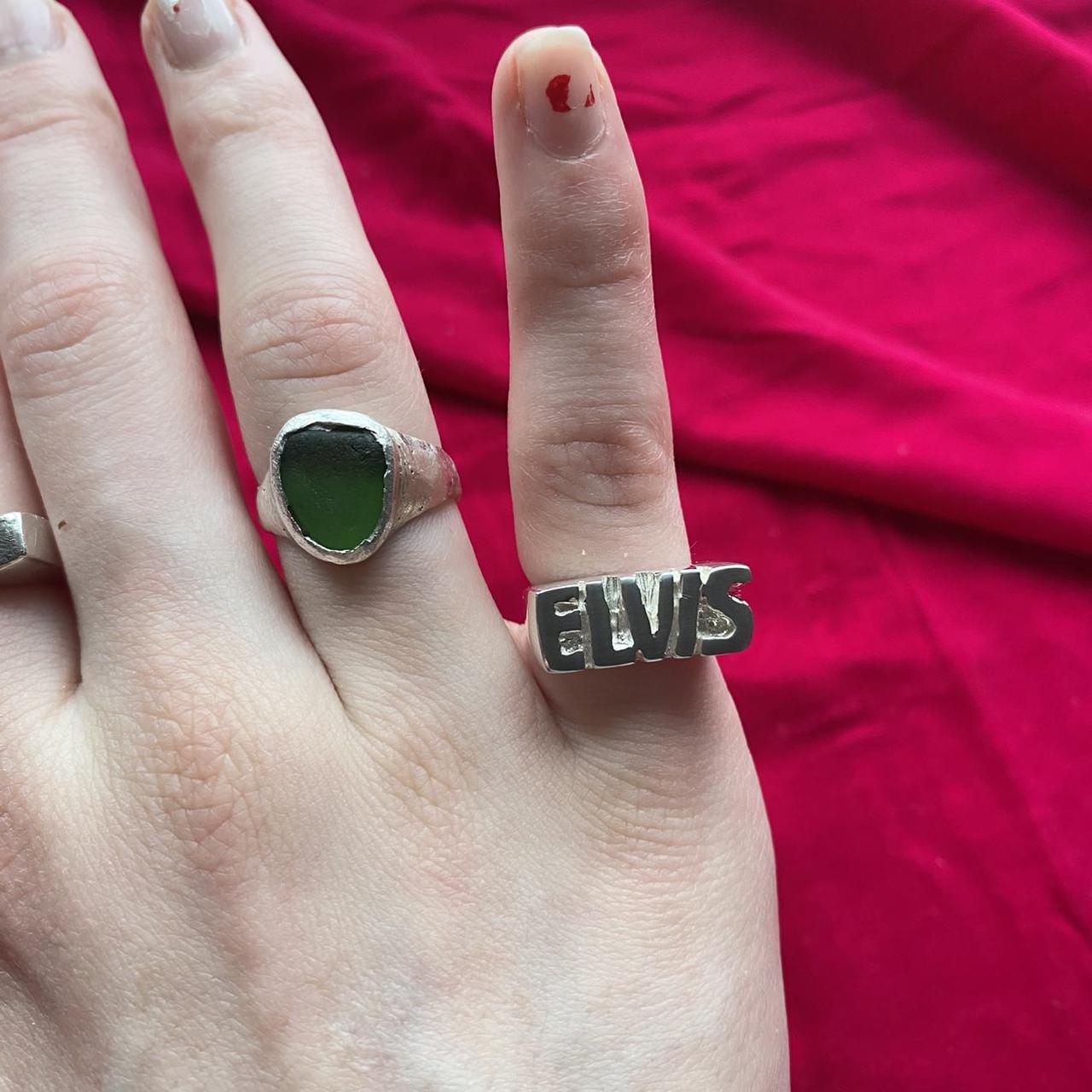 Elvis Presley name bar signet ring I have three... - Depop