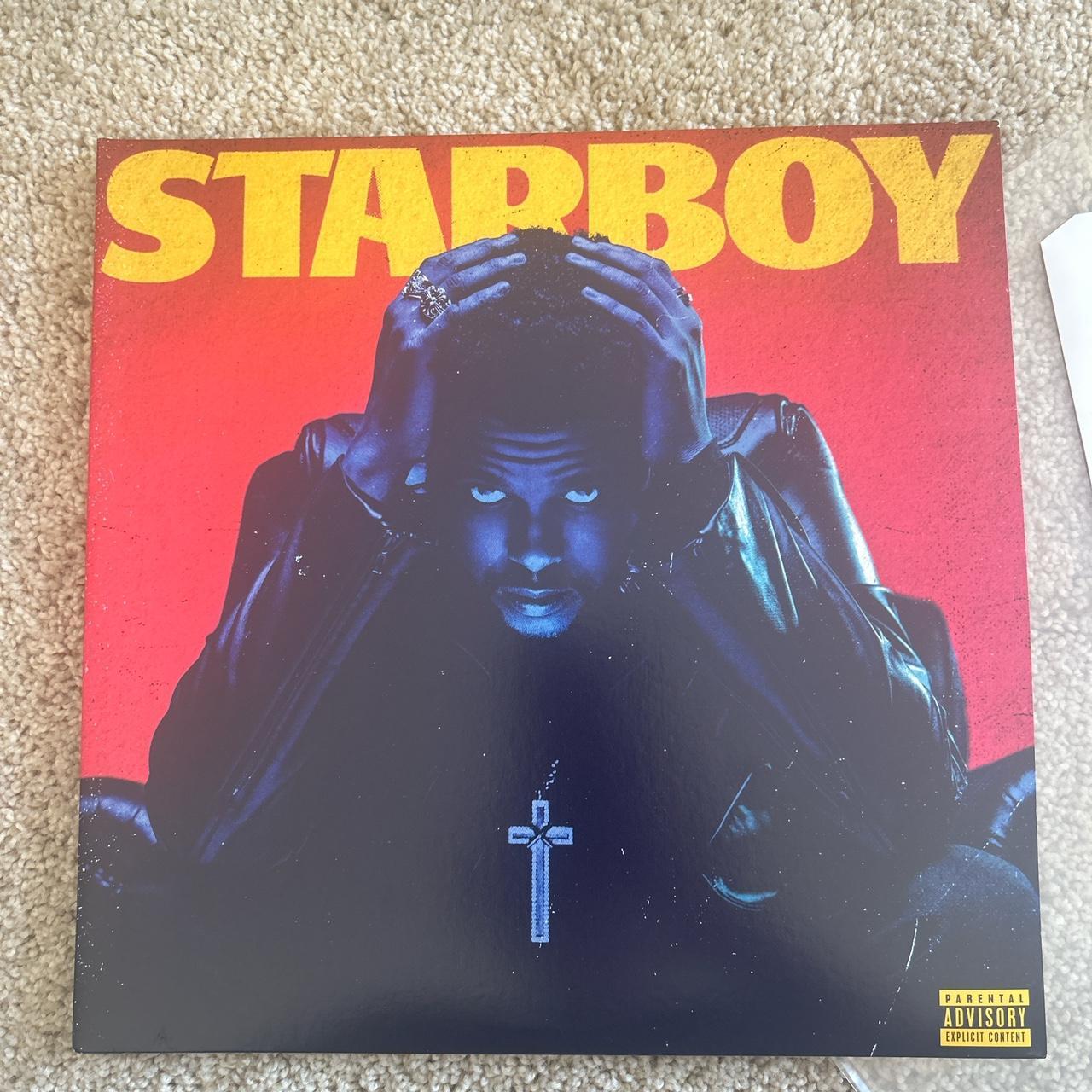 Starboy the weekend vinyl Used once Blue vinyl - Depop