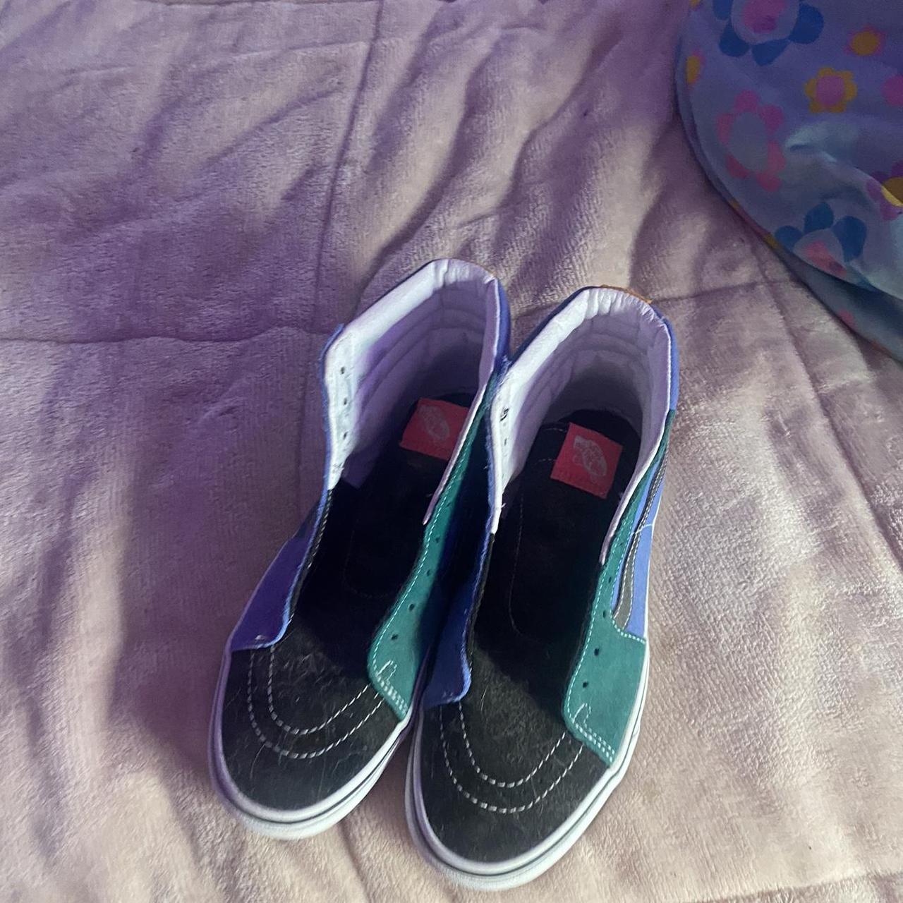 ૮ ˶ᵔ ᵕ ᵔ˶ ა retro color block vans ૮ ˶ᵔ ᵕ ᵔ˶ ა - Depop