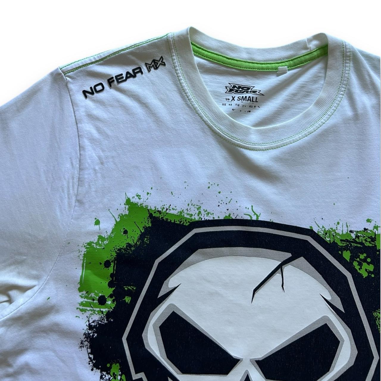 Vintage 2000’s No Fear Skater Tee with Skull design... | Depop