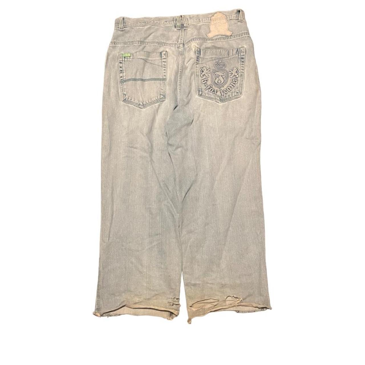 Baggy Light Blue Jeans 40x30-32 Hems missing but... - Depop