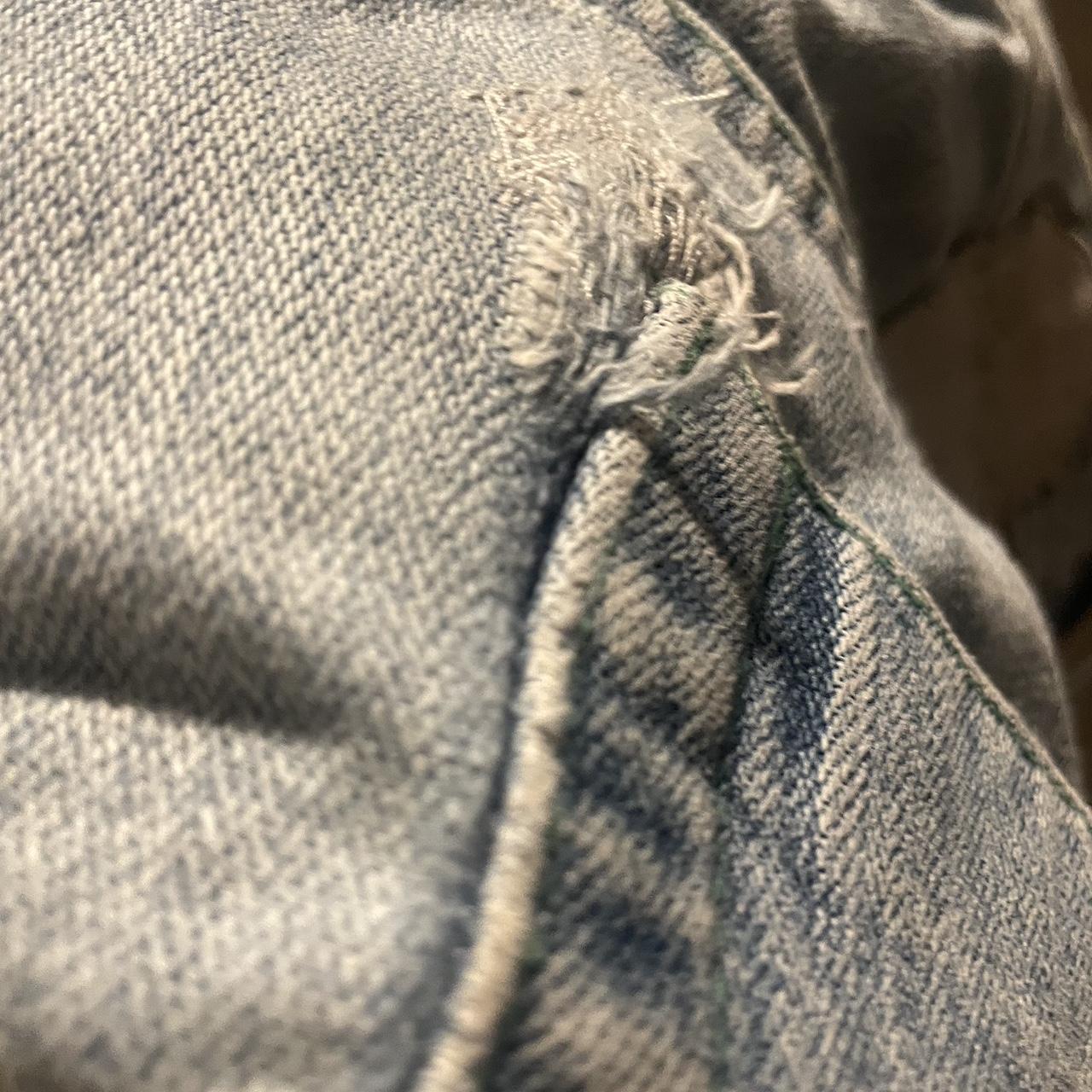 Baggy Light Blue Jeans 40x30-32 Hems missing but... - Depop