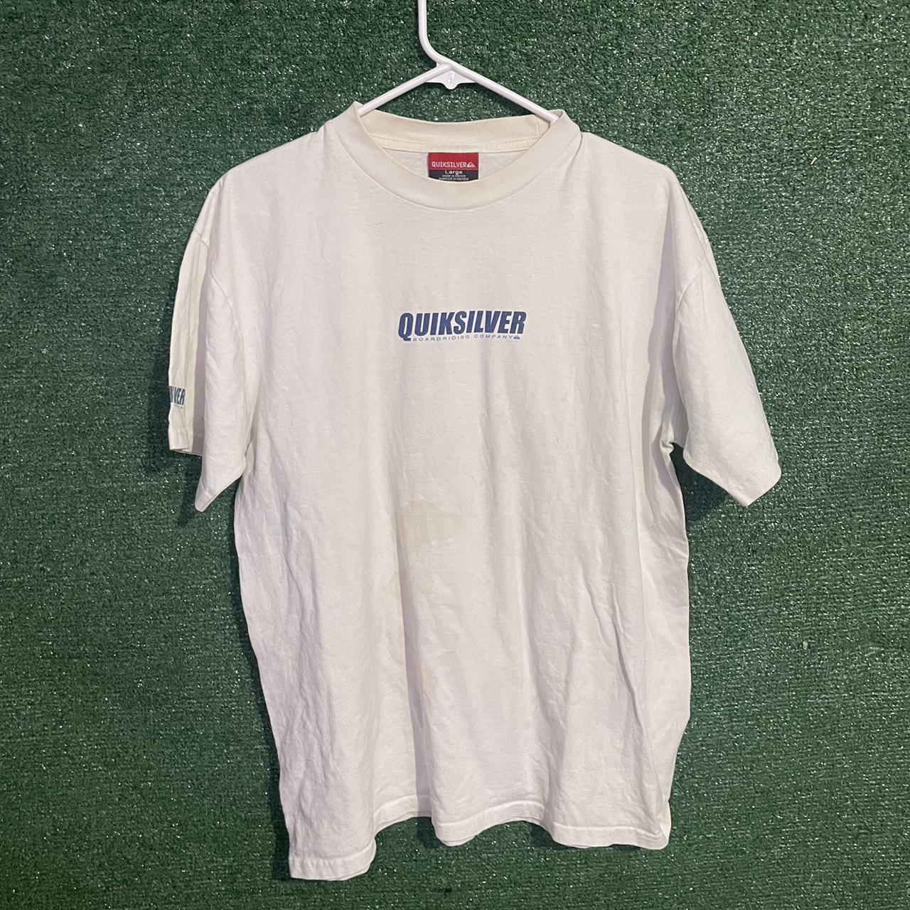 Early 2000s quicksilver logo tee Needs... - Depop