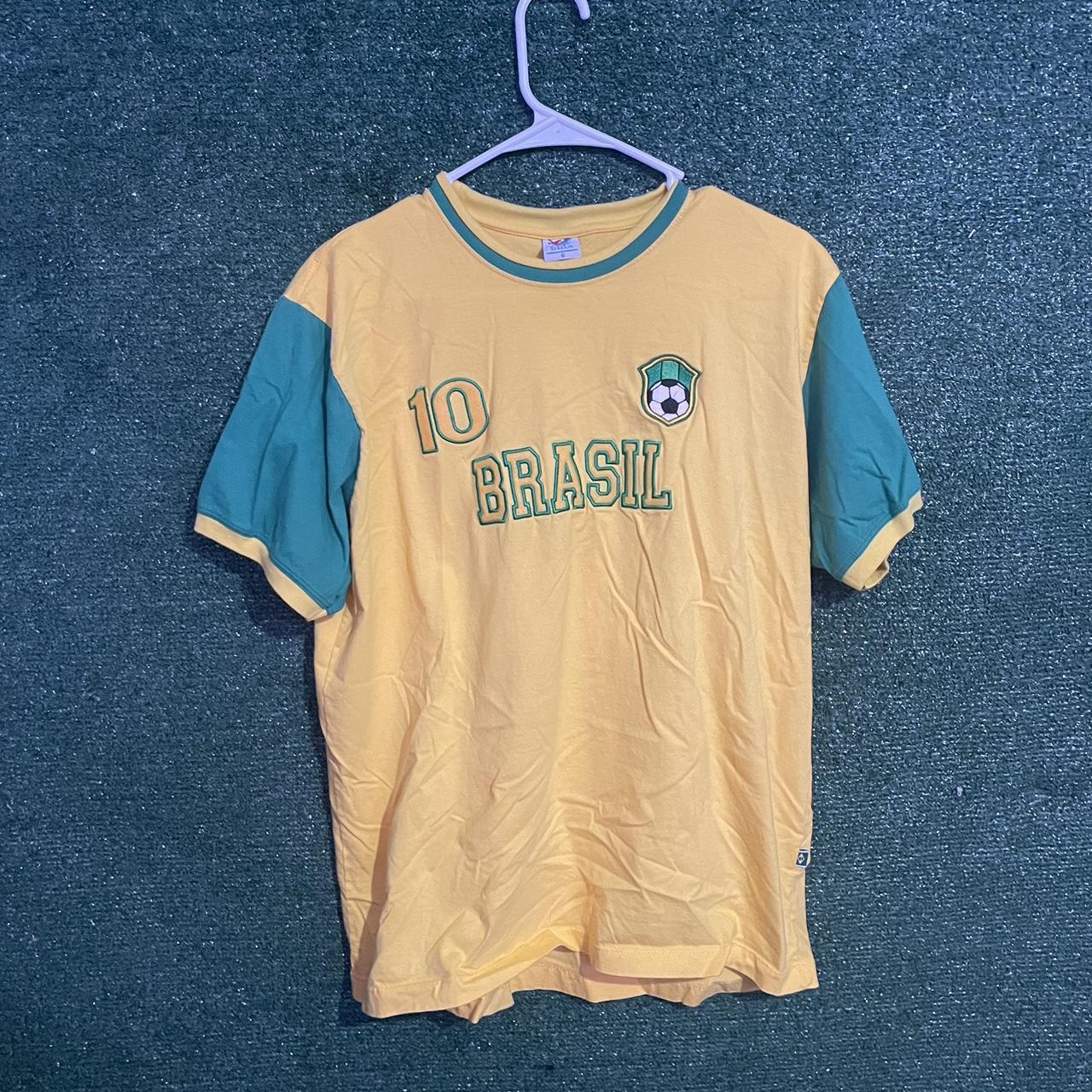 Vintage 90s Number 10 Brazil Jersey #brazil... - Depop