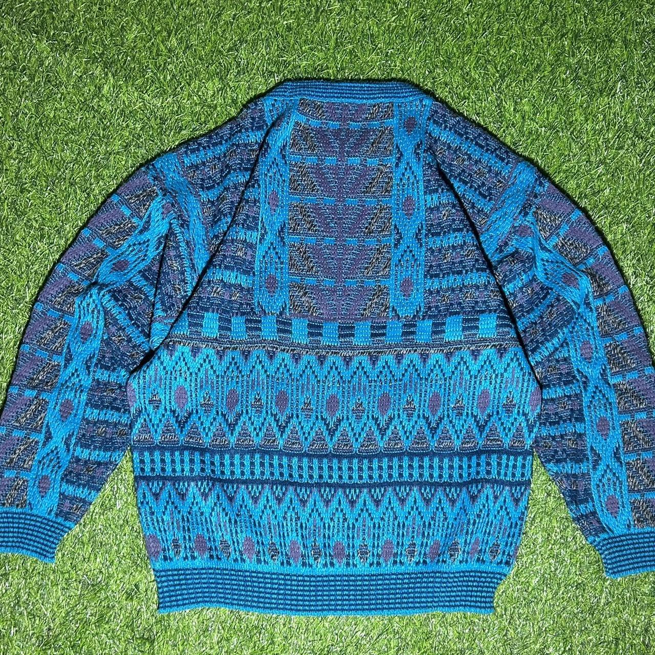Vintage Pattern Knit Sweater 🔅90’s 🔅Adam Sloane... - Depop