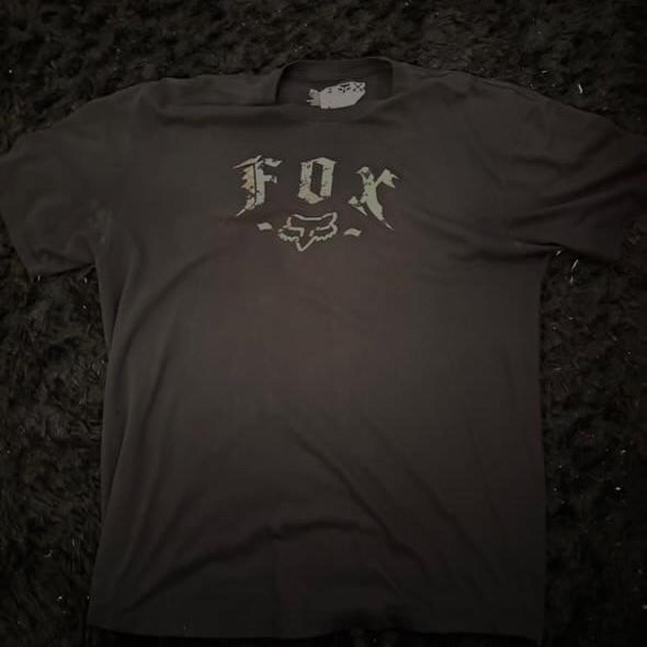 Fox Racing black and grey t-shirt #motocross ... | Depop