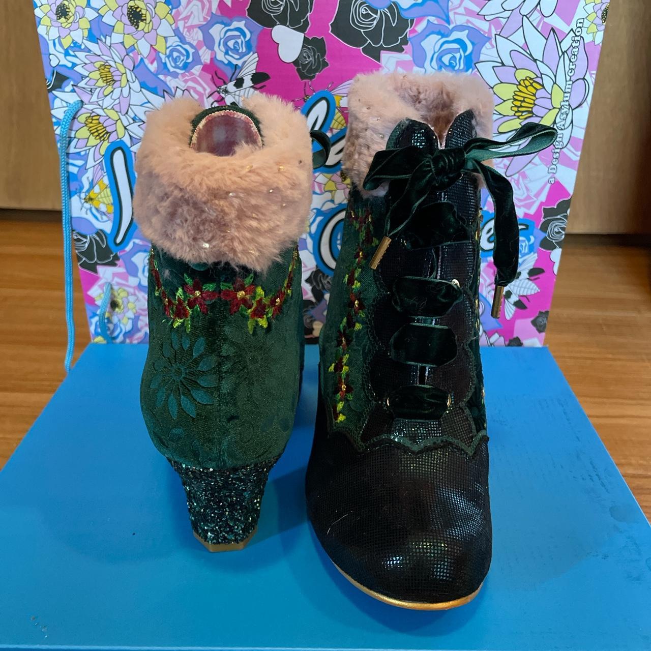 Irregular Choice Hot Toddy ankle high heeled... - Depop