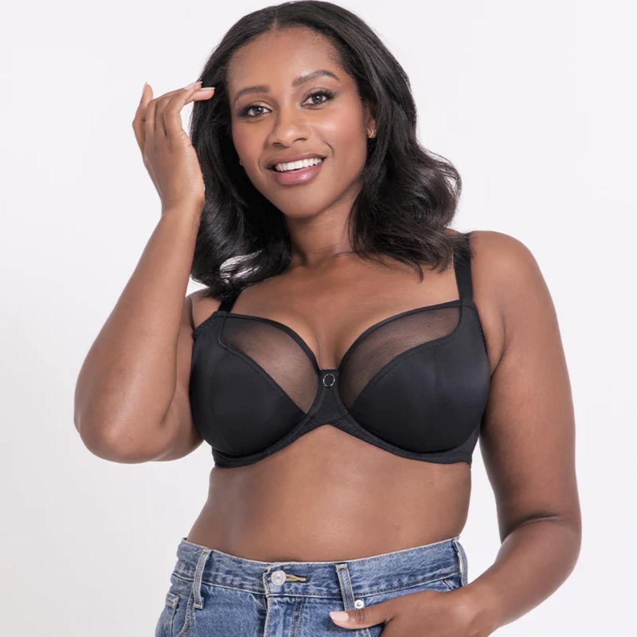 NWT CURVY KATE Daily Balcony Bra Black Size UK 34GG... | Depop