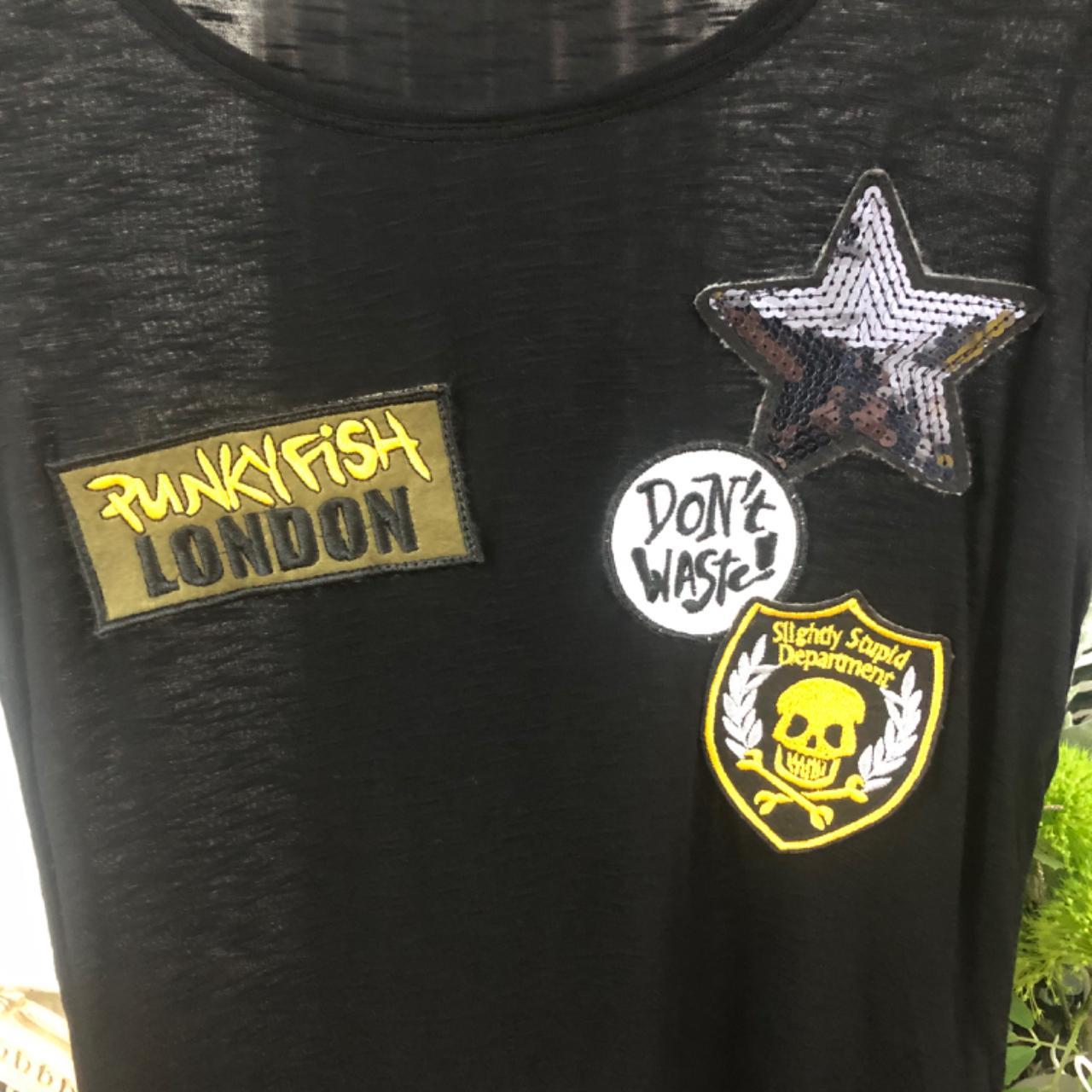 Punkyfish London American police badges top. - Depop