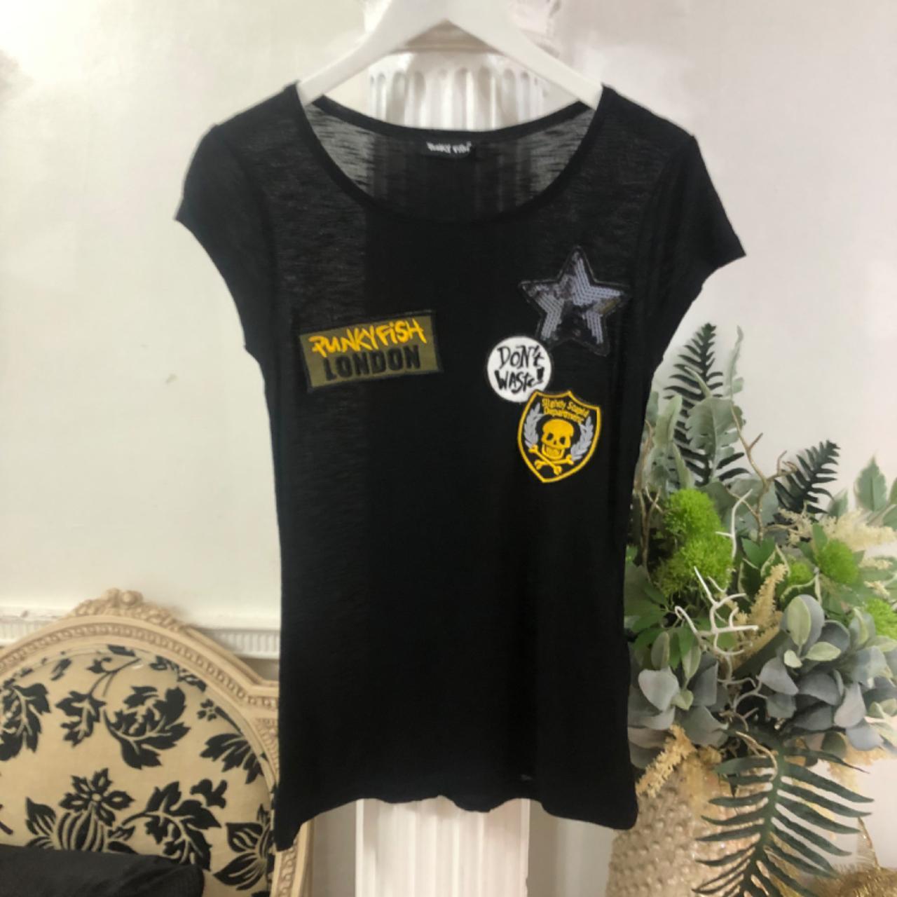 Punkyfish London American police badges top. - Depop