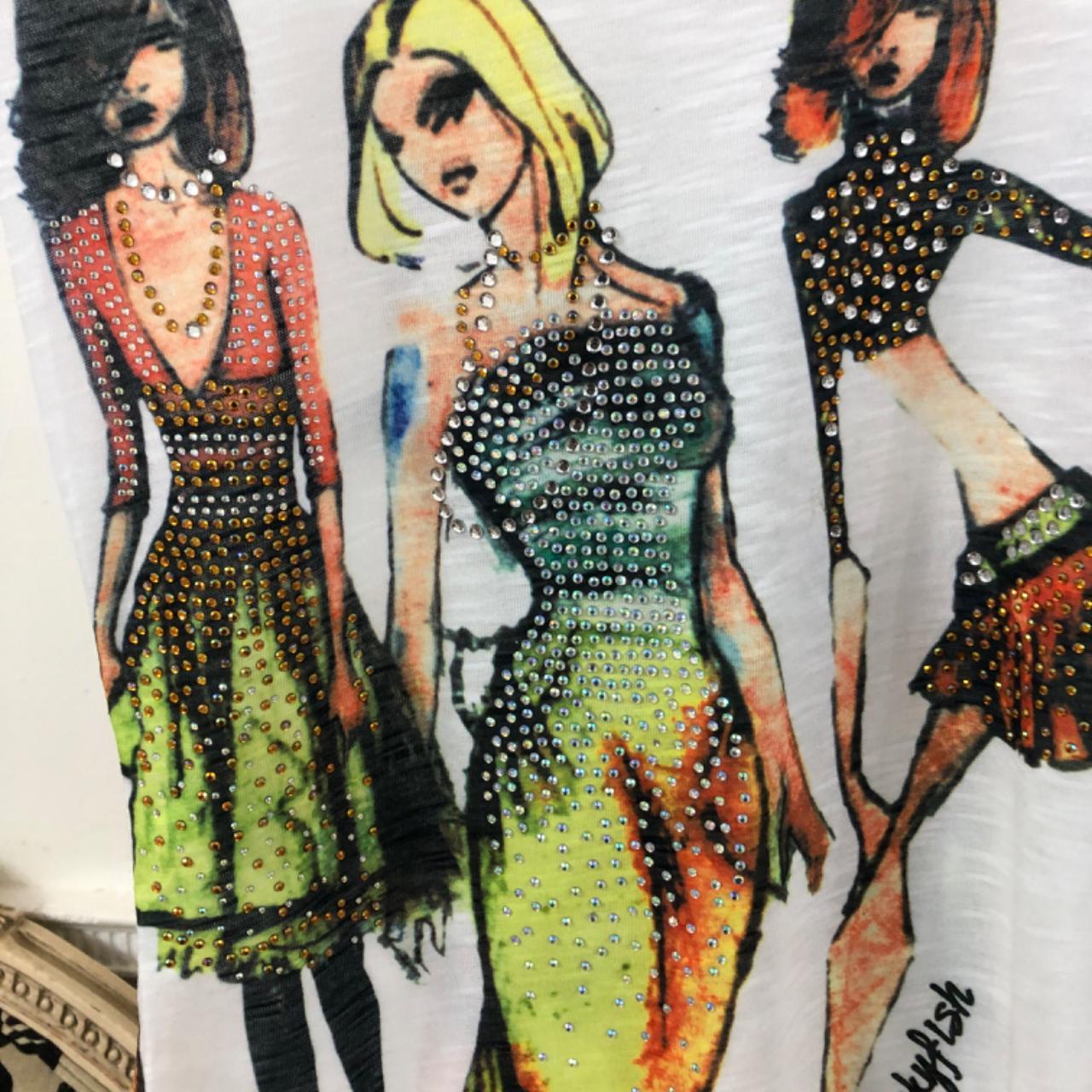 Punkyfish party girl embellished stud and Rhine... - Depop