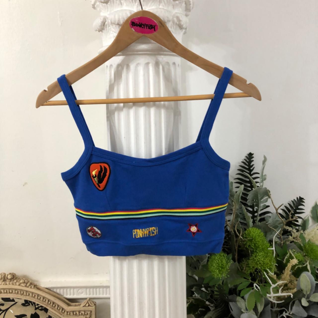 Punkyfish track and basketball badges embellished... - Depop