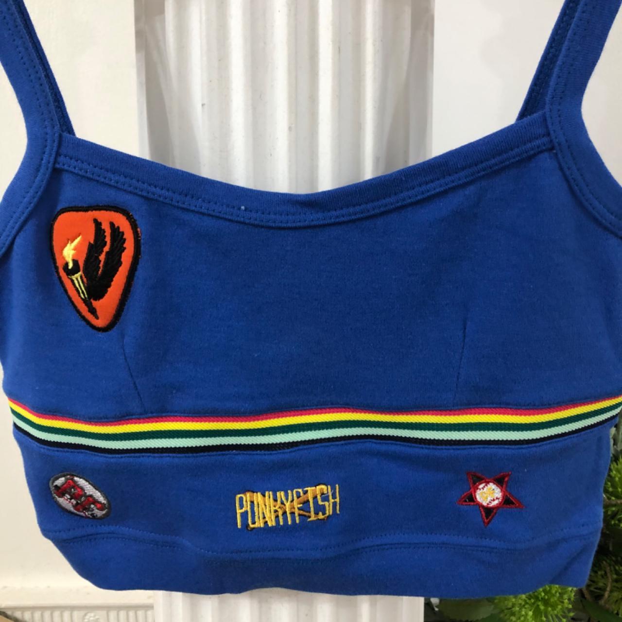 Punkyfish track and basketball badges embellished... - Depop