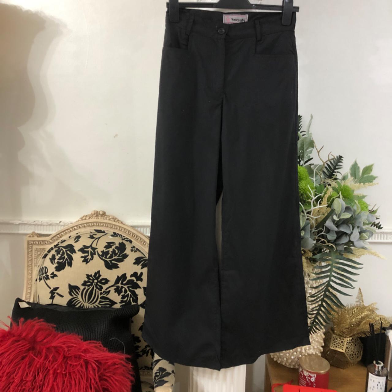 Punkyfish micro fibre flare trouser .Light and... - Depop