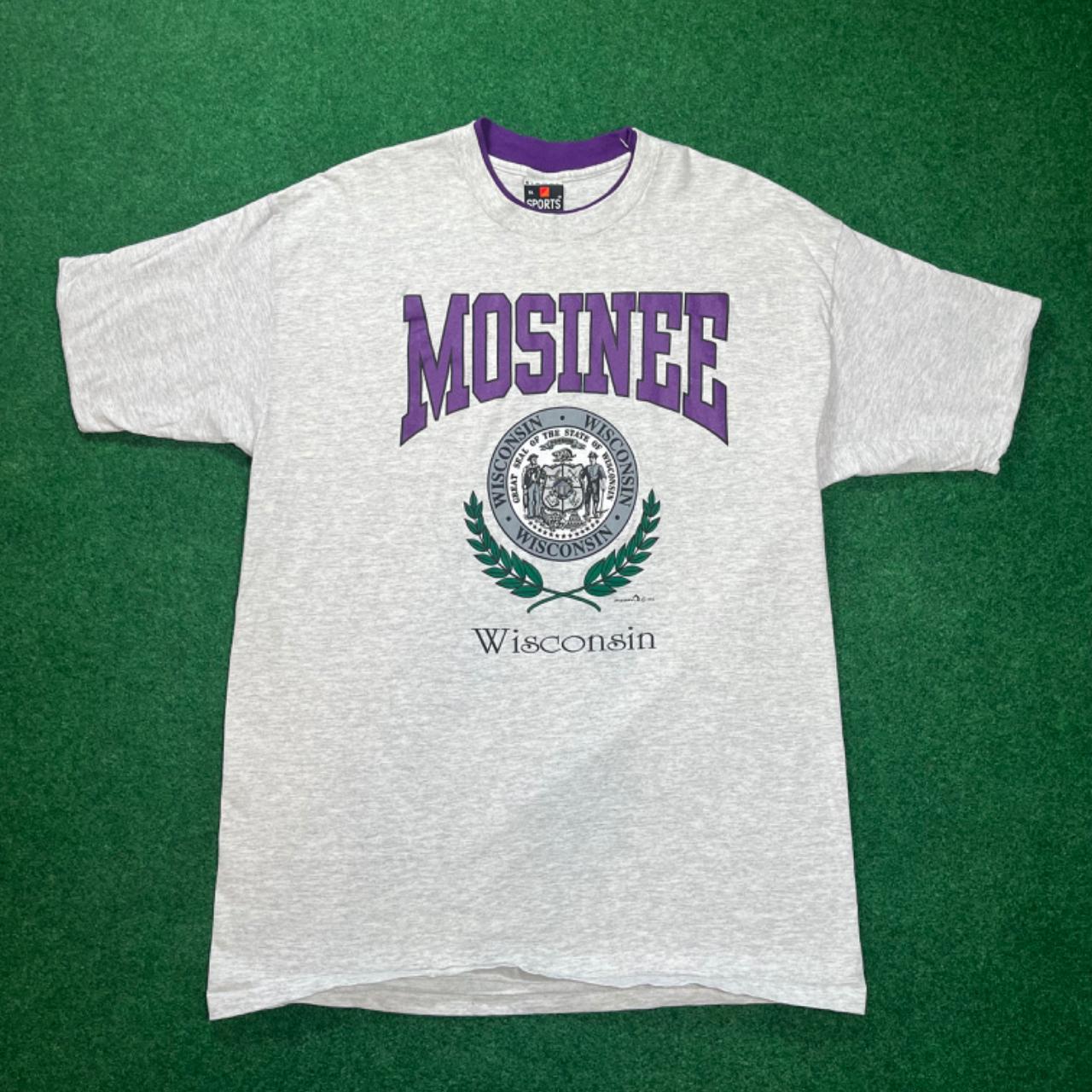 Vintage 90s Mosinee Wisconsin Mens XL Collegiate T... - Depop