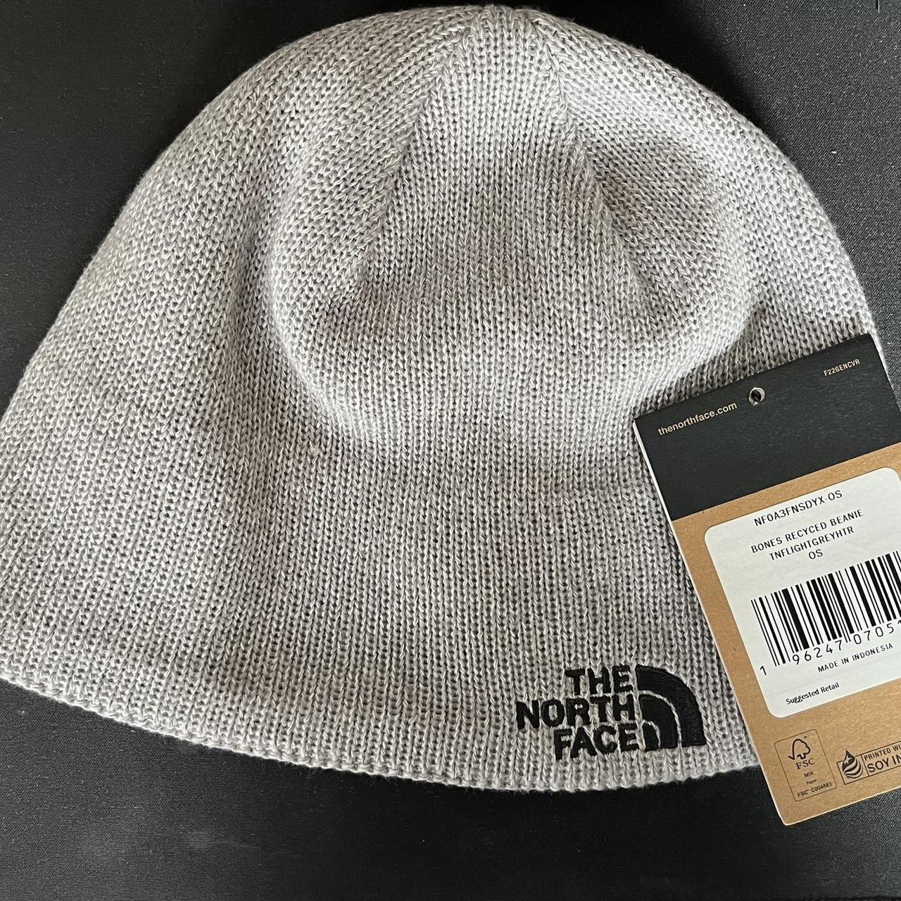 North Face Gray Beanie Brand New with tag never... - Depop