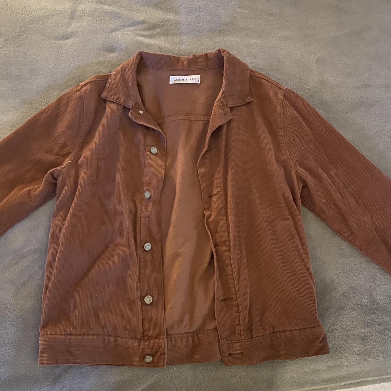 Corduroy assembly label jacket - Depop