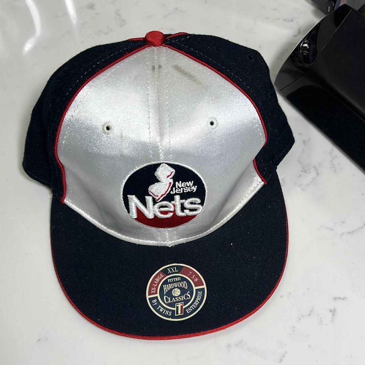 NBA New Jersey Nets Hardwood Classic Fitted Cap... - Depop