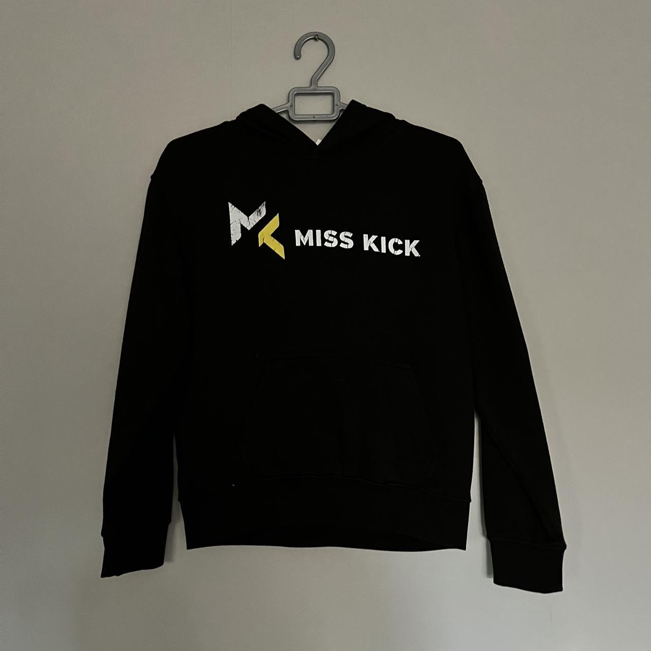 Miss Kick Black Hoodie Size YL - Depop