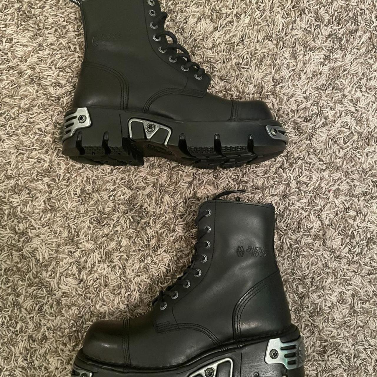 New Rock Reactor Boots #opium #punkcore #emo #goth - Depop
