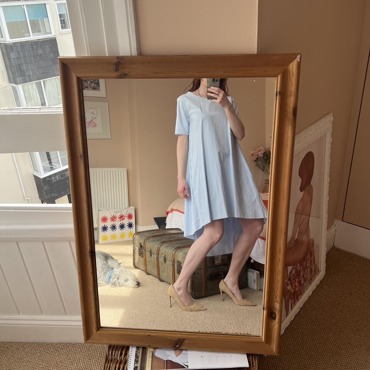 Baby blue COS dress Size 10 Lose fit Suuuuper cute... - Depop