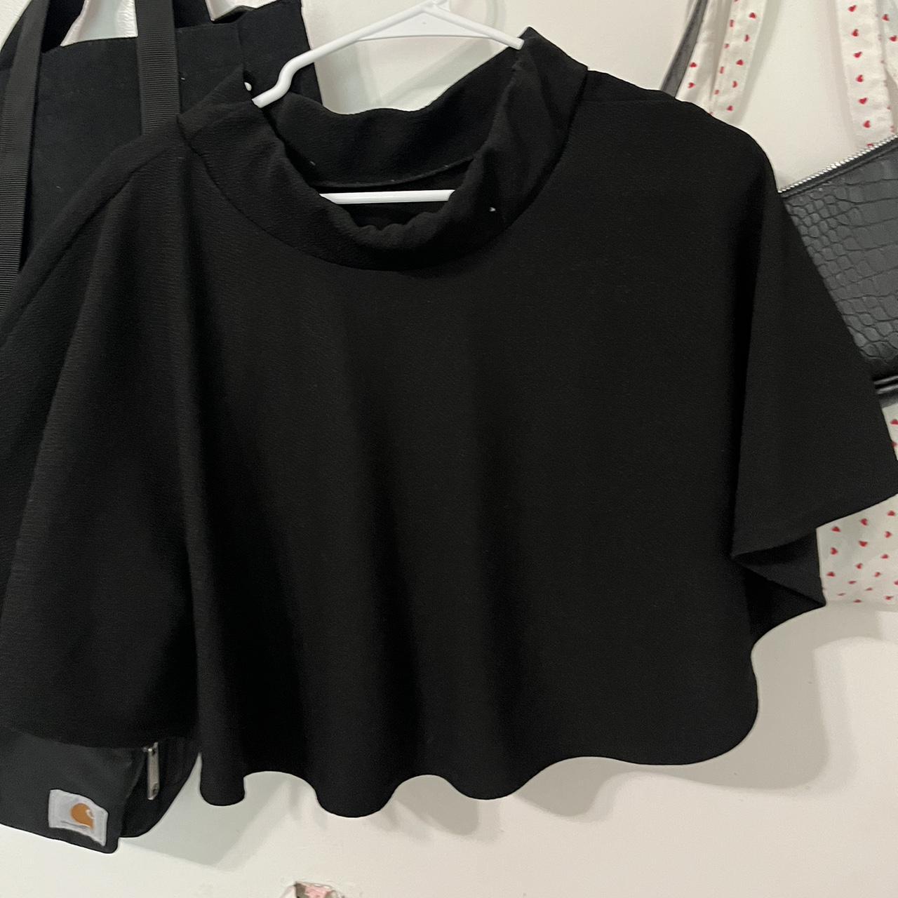 Black Flowy Mini Skirt Never Worn Before Amazing Depop