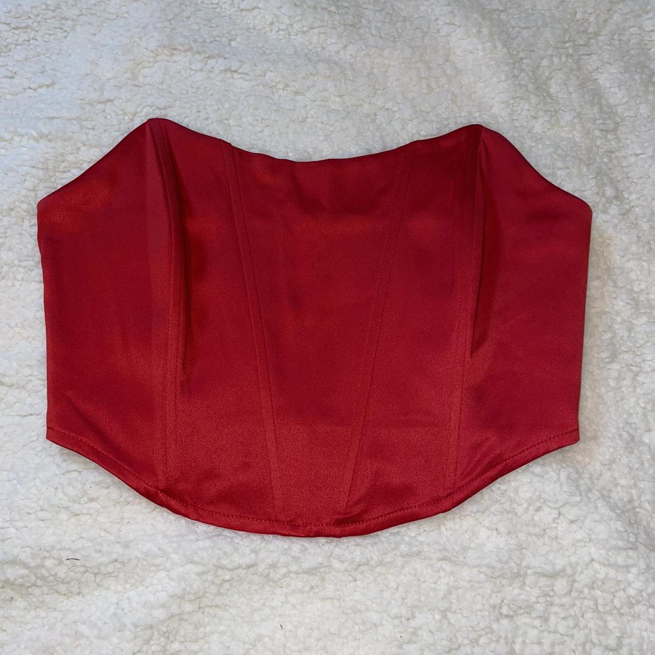 Rue 21 Women's Red Corset | Depop
