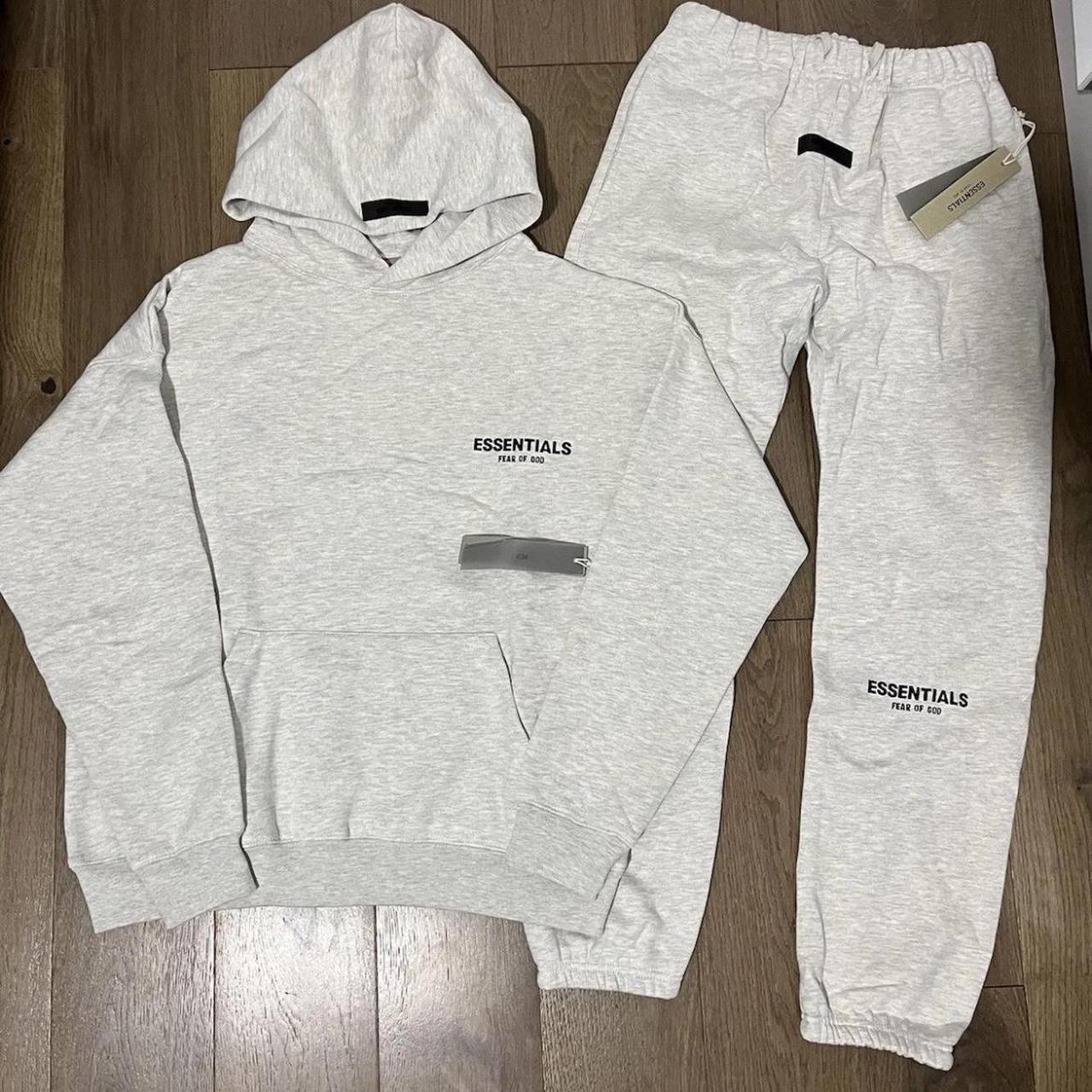 ESSENTIALS SS22 FEAR OF GOD TRACKSUIT LIGHT OATMEAL... - Depop
