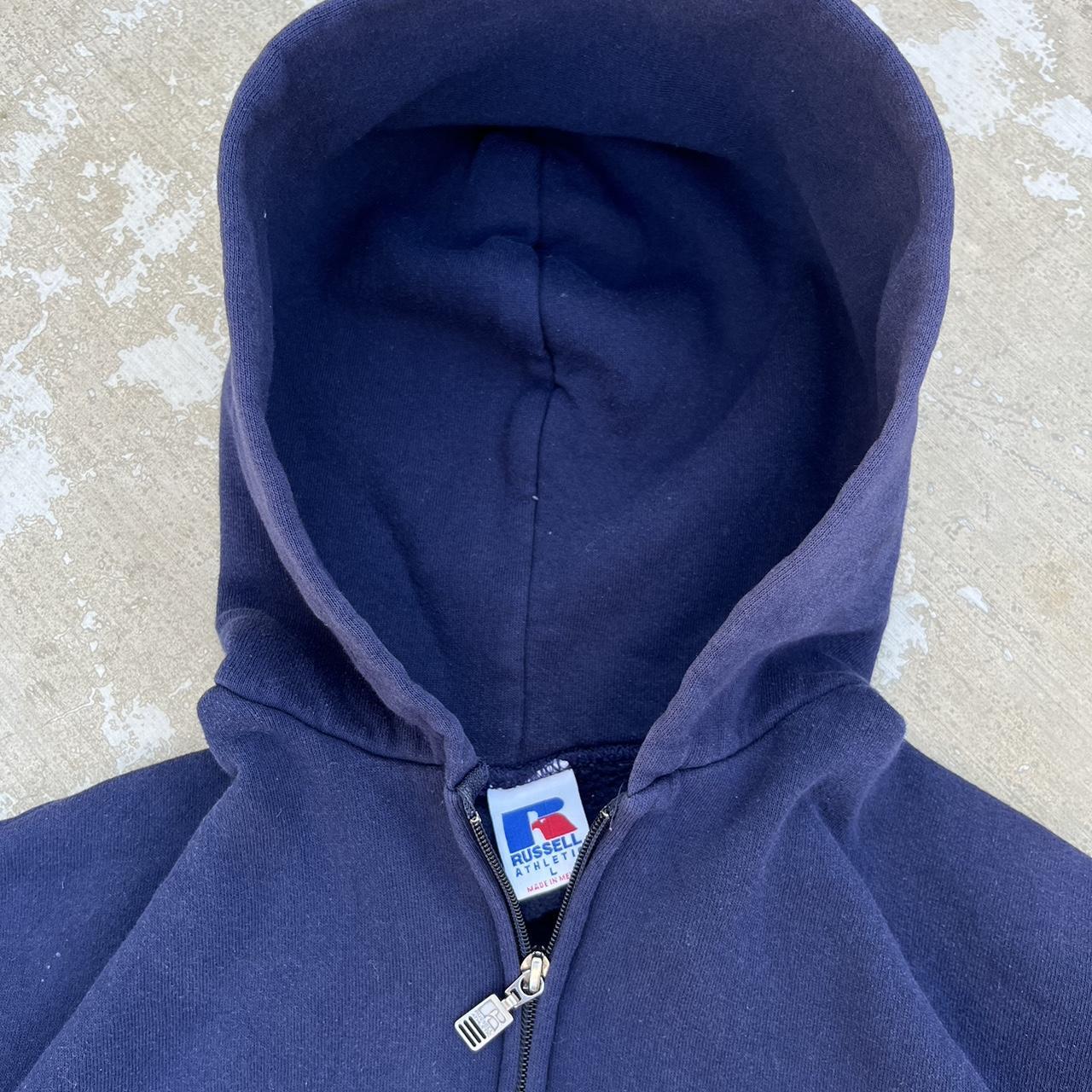 Russel Athletic Zip Up Hoodie Nice Fade Condition... - Depop