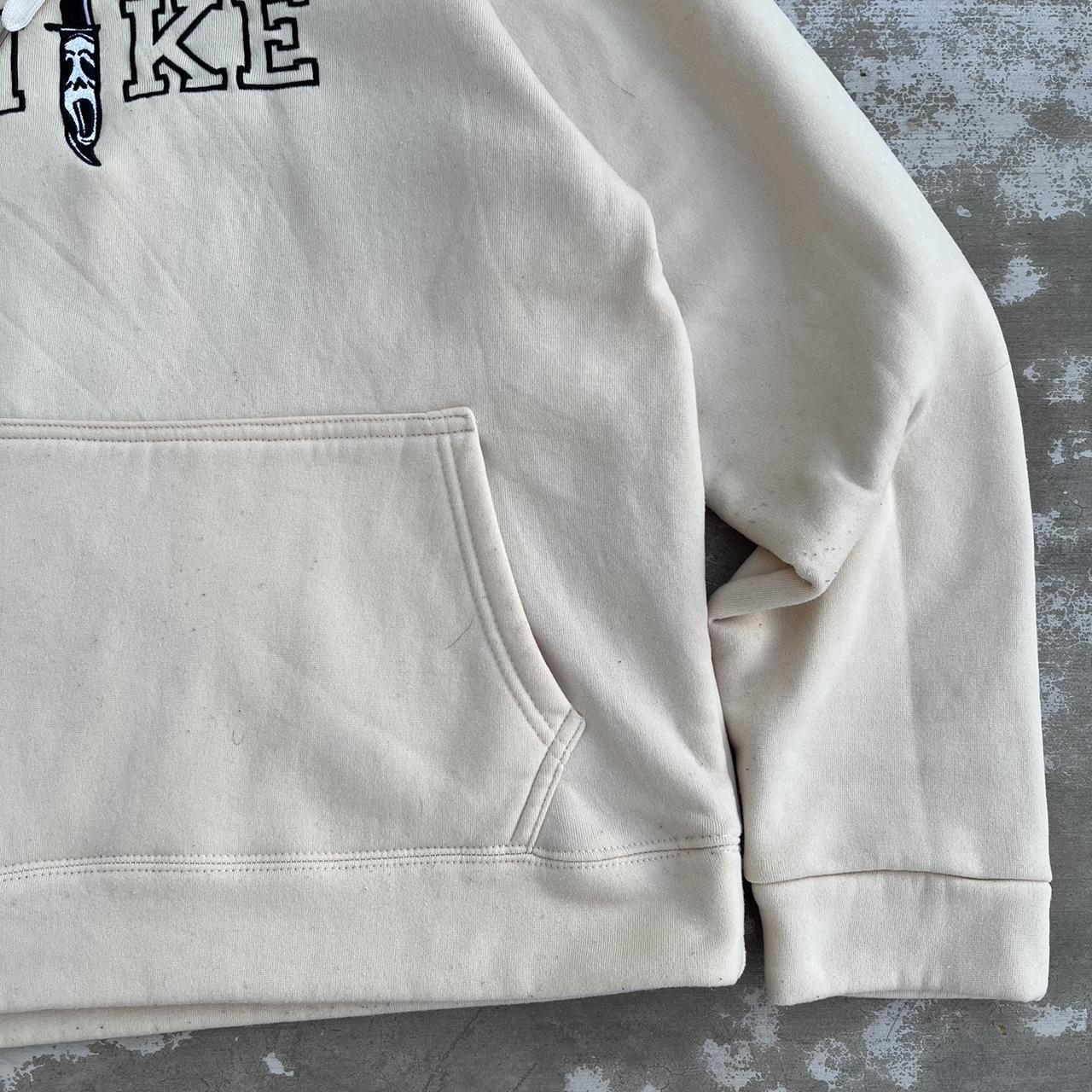 Cream Nike Jacket Scream Custom Embroidered Has... - Depop