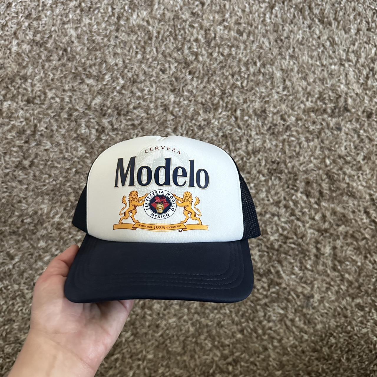 Modelo beer trucker hat snapback lids exclusive... - Depop