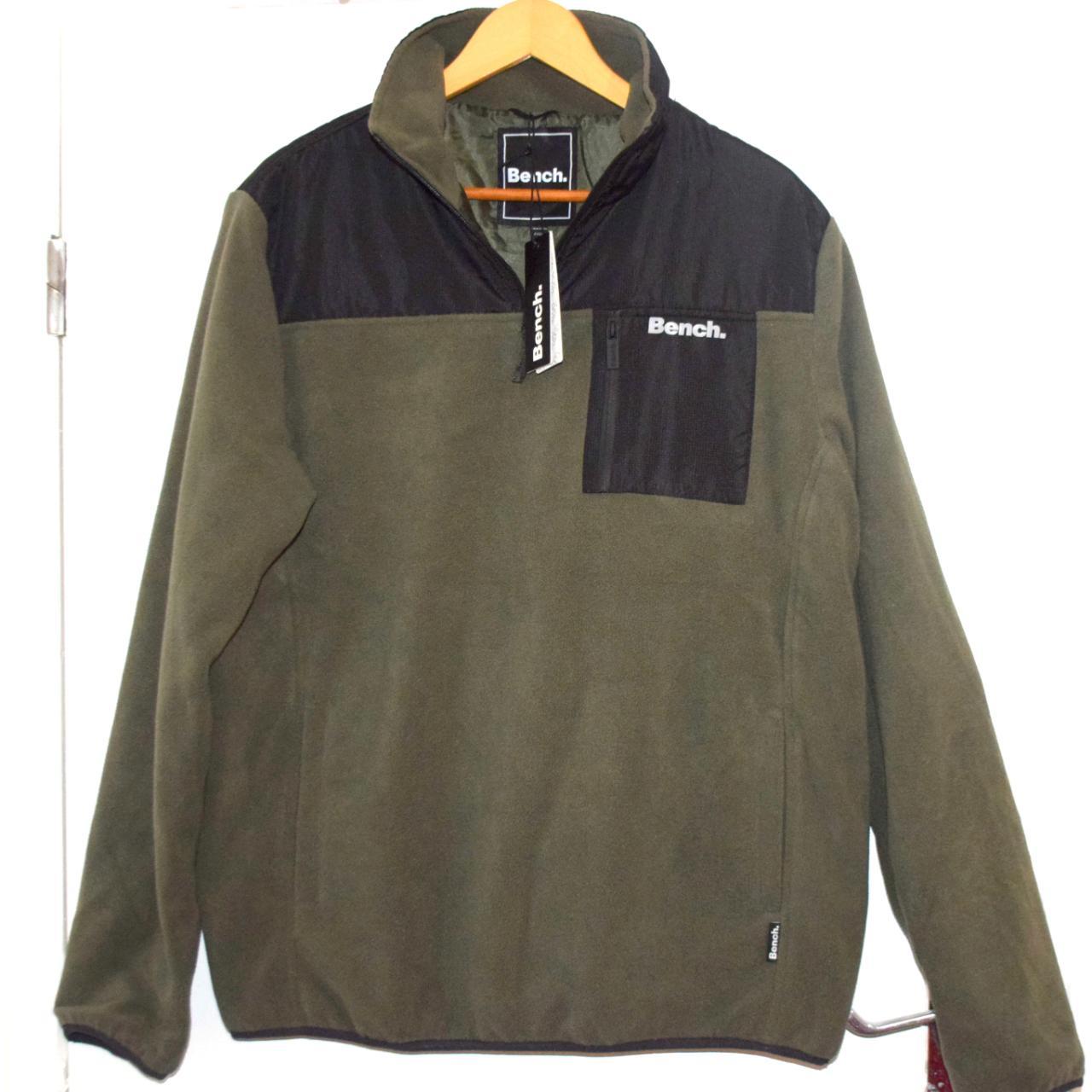 Bench Wellen Mens Pullover Fleece Jacket half zip... - Depop