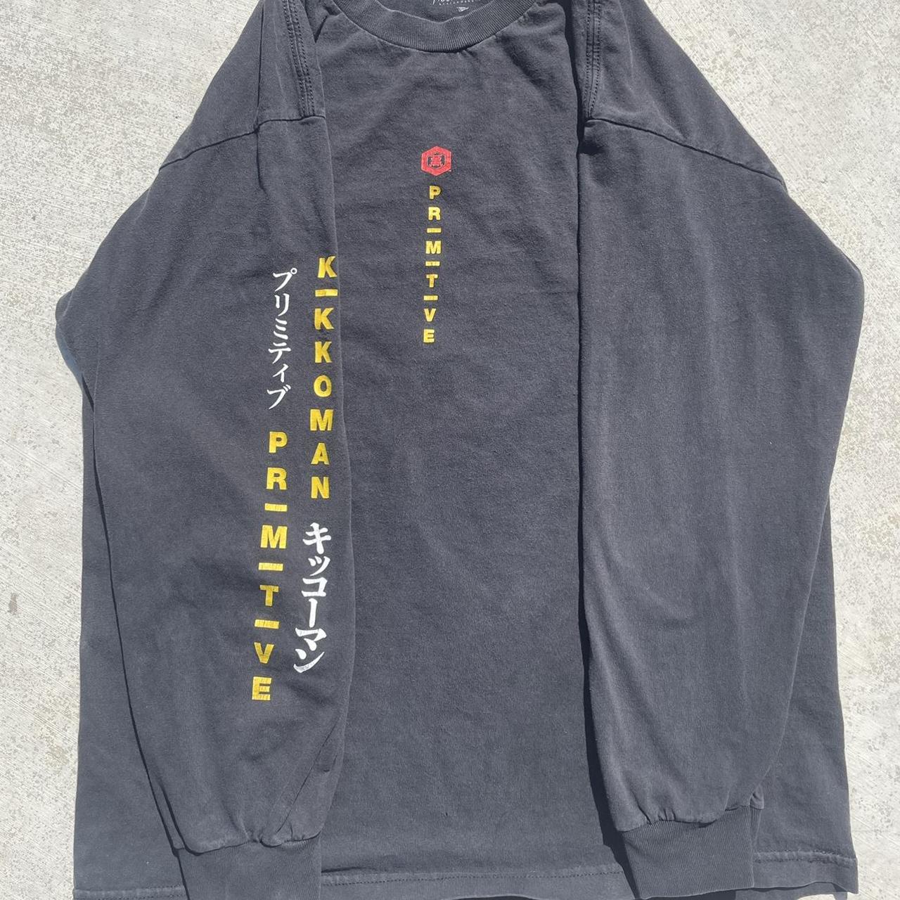 Primitive Kikkoman Season Black large long sleeve... - Depop