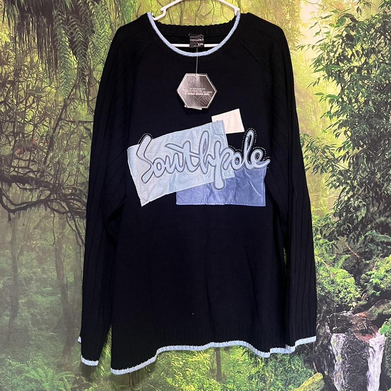 SOUTHPOLE USA authentic collection Navy knit sweater... - Depop